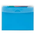 JAM Paper Files Storage Box, Clear Box & Colored Files, 12.5 x 9.5 3.5 ...