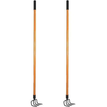 Bully Tools Shrub Rake,8",Long Fiberglass Handle 92317 - Walmart.com