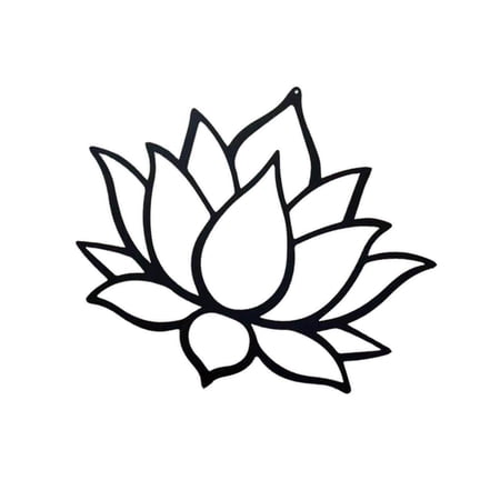 Metal Lotus Flower Wall Sign Coffee Metal Lotus Flower Sign Flower Bar ...