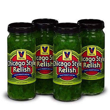 Vienna Bright Green Chicago Style Relish, 2-Pack 12 oz.(355ml) Jars ...