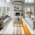 6x9 Area Rugs for Living Room, Orange Gray White Non Slip Area Rugs for ...