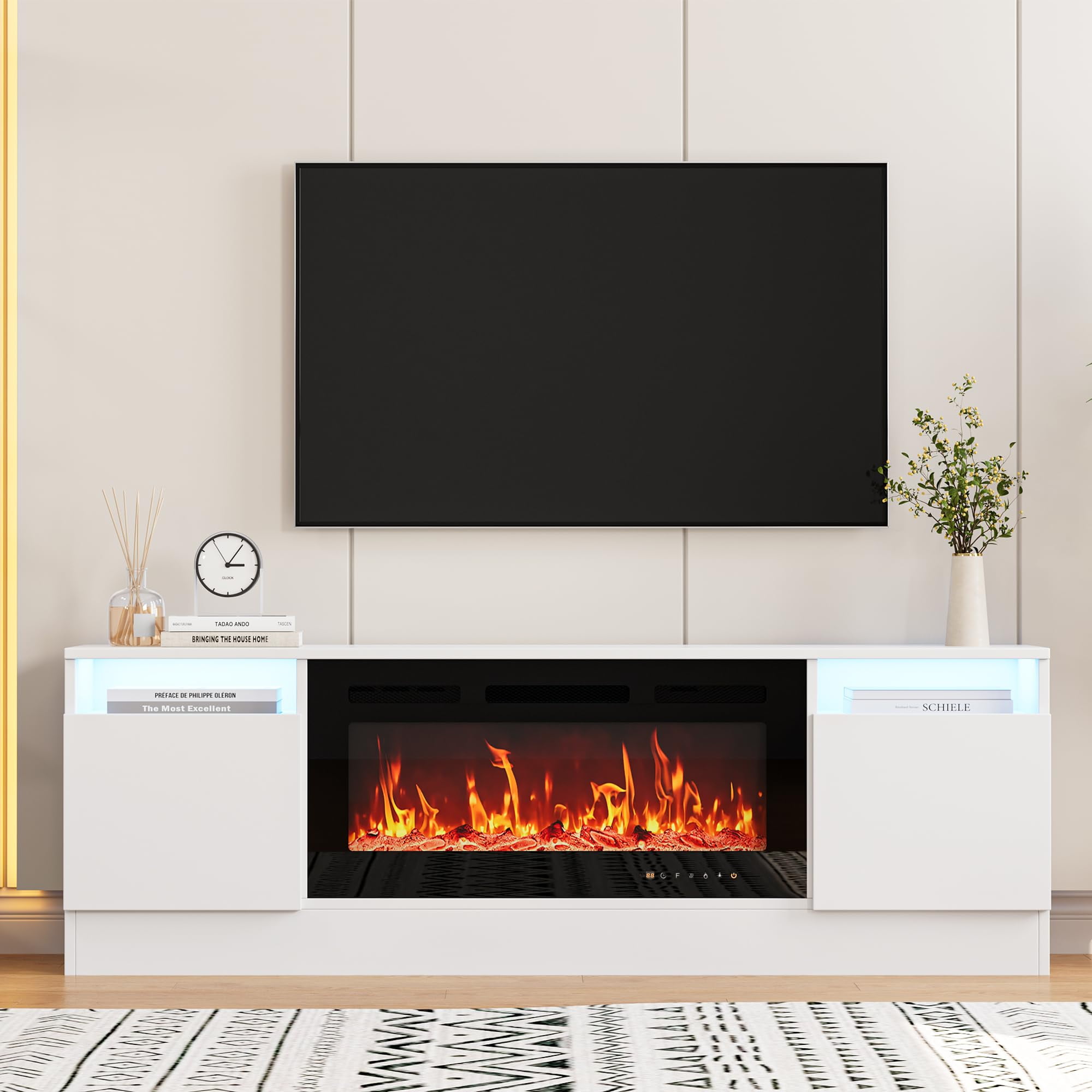 Click here for Akdsteel 70 Modern Black Tv Stand - Wooden Enterta... prices