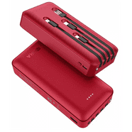 Power Bank Pila Batería Portátil Con 4 Cables 20000mah 1hora 1 hora ...