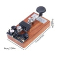 Wood Base Morse CW Keyer Shortwave Practice Board Training Key Sound ...