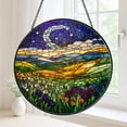 Cosmic Ring Stained Glass Suncatcher Window Hanging Decor, Colorful ...
