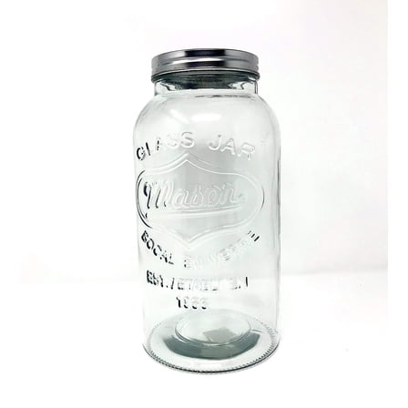 Grant Howard 51091 102 Ounce Classic Embossed Glass Mason Storage Jar ...