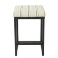 HomePop Open Back Counter Stool Black and White Stripe - Walmart.com