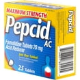 Pepcid AC Maximum Strength Famotidine 20 mg, 75 Tablets - Walmart.com
