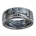 LANpengDZ Men's Coin Ring Vintage Statement Signet Band Fashion Jewelry ...