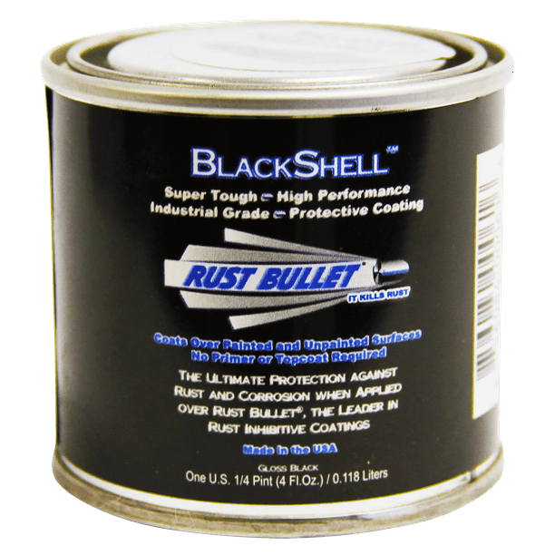 Rust Bullet BlackShell Gloss Black Protective Coating and Topcoat - 1/4 Pint - Walmart.com