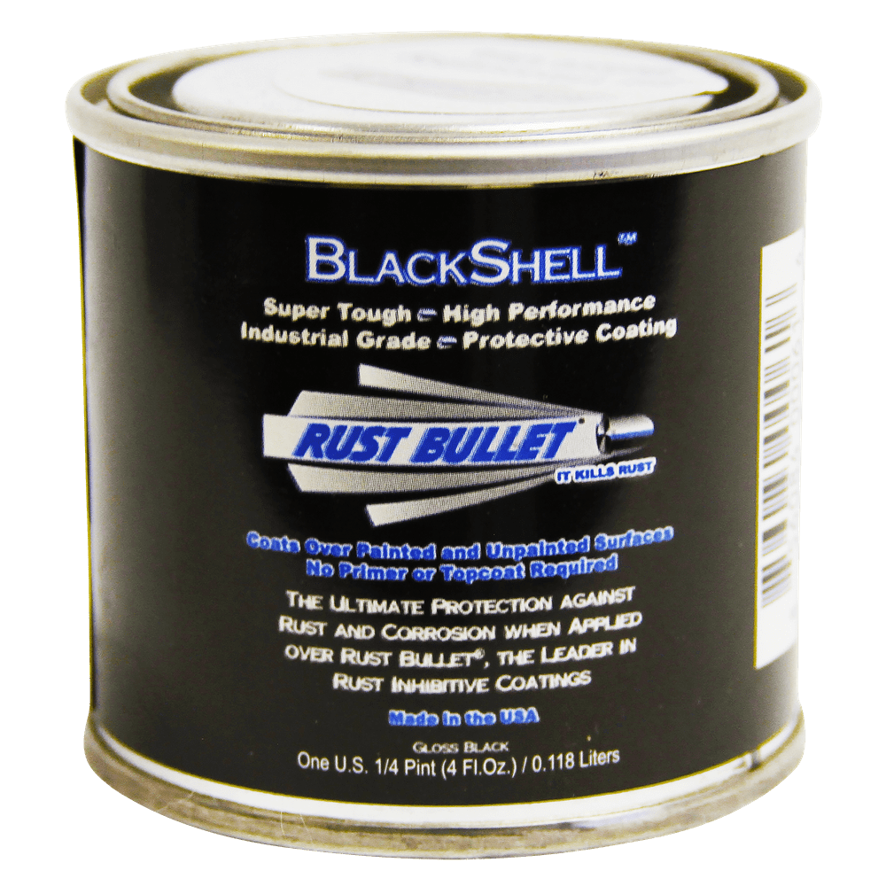 Rust Bullet BlackShell, Rust Preventative and Protective Coating, 1/4 ...