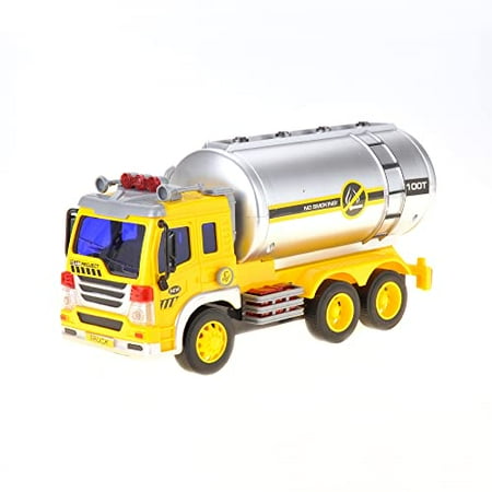 PowerTRC Friction Powered Oil Tanker Truck Toy | Push and Go Truck ...
