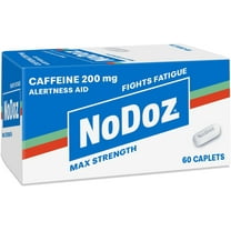 NoDoz 200mg Maximum Strength Caffeine Alertness Aid, Stay Awake with 60 ...