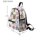 ALAZA Butterfly Flower Heart Pattern School Backpack Student Bookbag ...