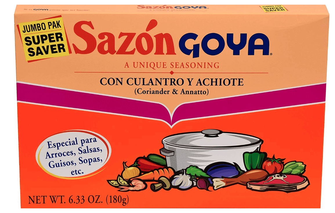 Goya Sazon Culantro/Achiote Jumbo 6.3 OZ(Pack of 12) - Walmart.com