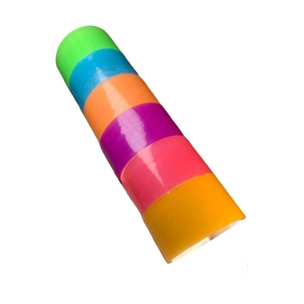 wolftale 6 Pieces Funny Colorful Sticky Ball Rolling Tapes Luminous ...