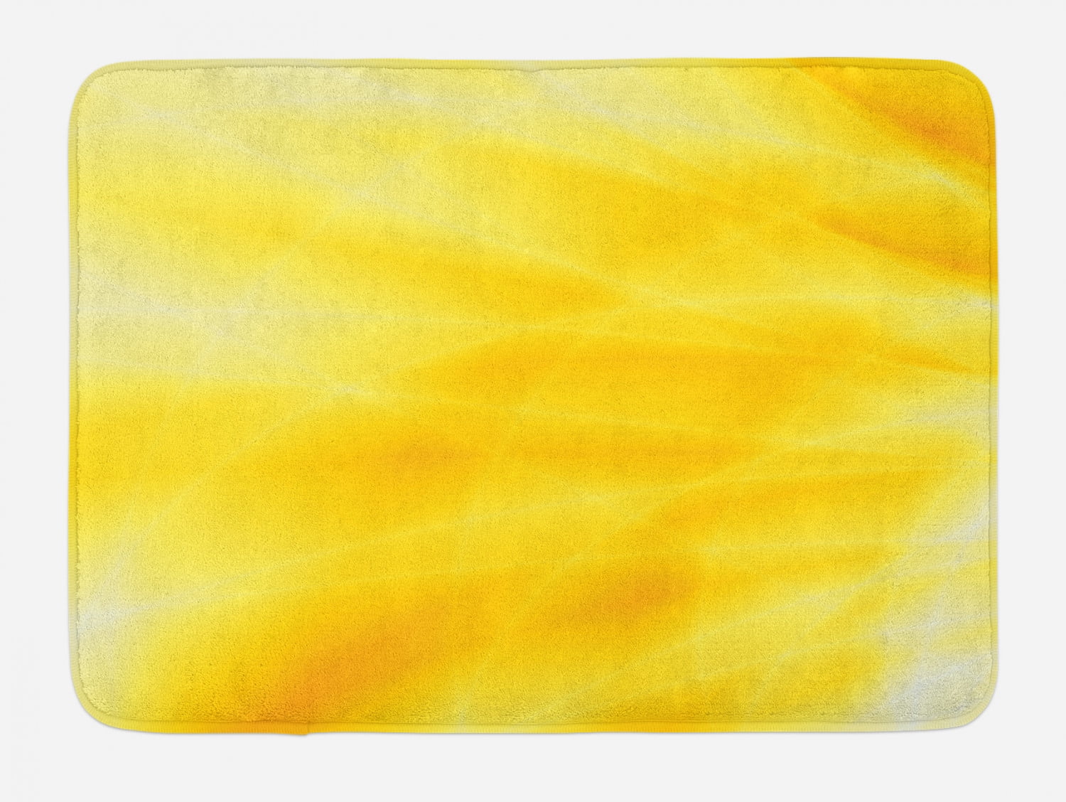 Yellow Bath Mat, Abstract Vibrant Summer Sun Inspired with Different ...