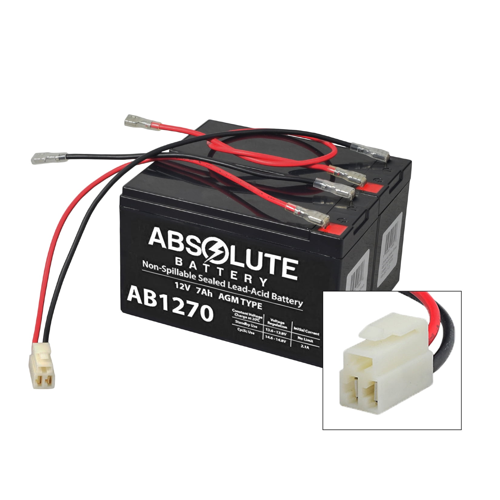 AlveyTech 24 Volt Battery Pack (7 Ah with Harness) for the Razor RX200 ...