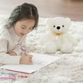 HUIJZG LED Cartoon Teddy Bear Plush Doll Night Light Up Stuffed Animal ...