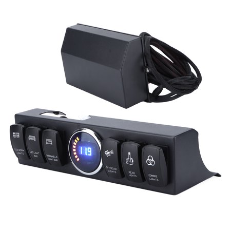 6 Gang Rocker Switch Panel, Voltage Monitoring Fuse Relay Control Box ...