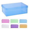 Yesbay Candy Color Clear Plastic Shoebox Lady Stackable Shoes Storage ...