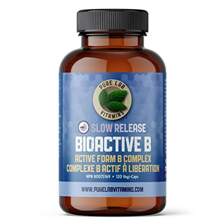 Pure Lab Vitamin - Bioactive B Complex Supplement - 120 Vegan Caps ...