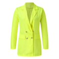 Aellinatey Womens Solid Color Casual Office Blazer Suit Jacket Slim Fit ...