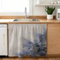 Abstract Cabinet Curtains 28" W x 35" L, Ink Painting Mottled Gradient ...