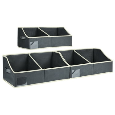 Sorbus Trapezoid Storage Bin Box Basket Set Foldable with Cotton Rope ...