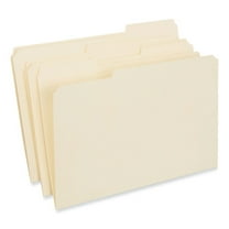 Office Depot Manila File Folders, 1/3 Cut, Letter Size, 30% Recycled ...