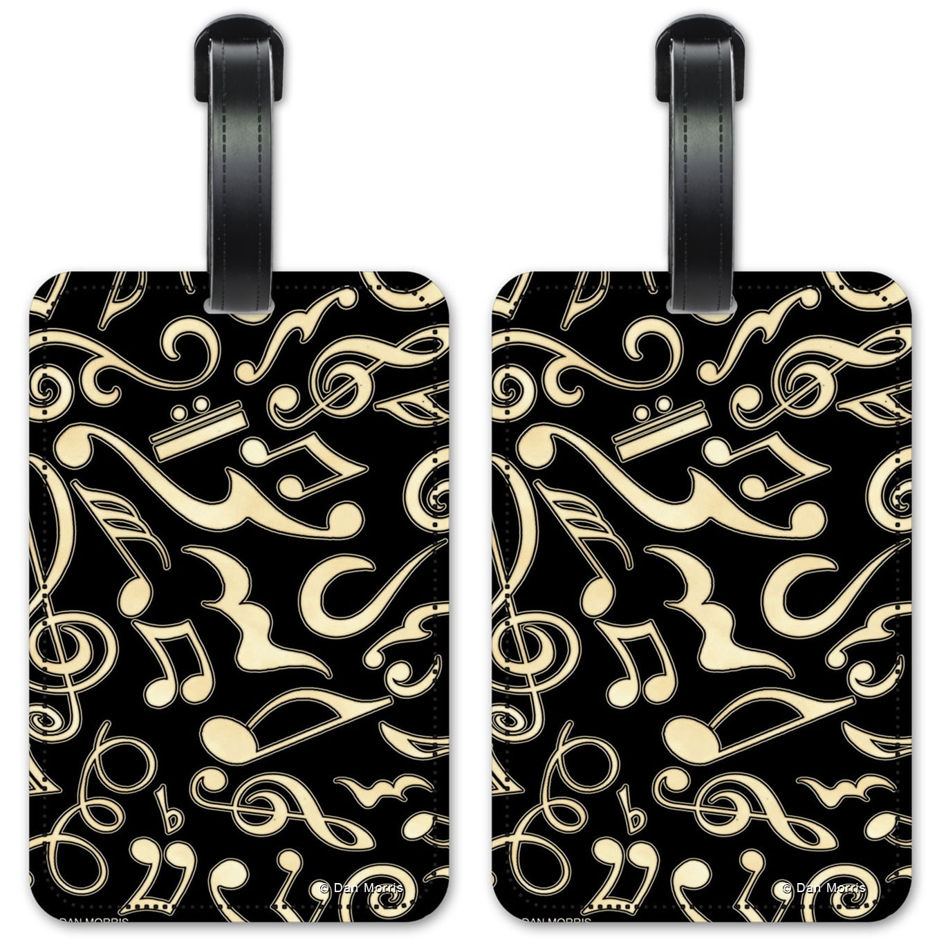 Musical Notes - Image by Dan Morris - Luggage ID Tags / Suitcase ...