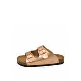 Outwoods Bork-46 Women's Vegan Two Strap Buckle Sandals 21312 - Walmart.com