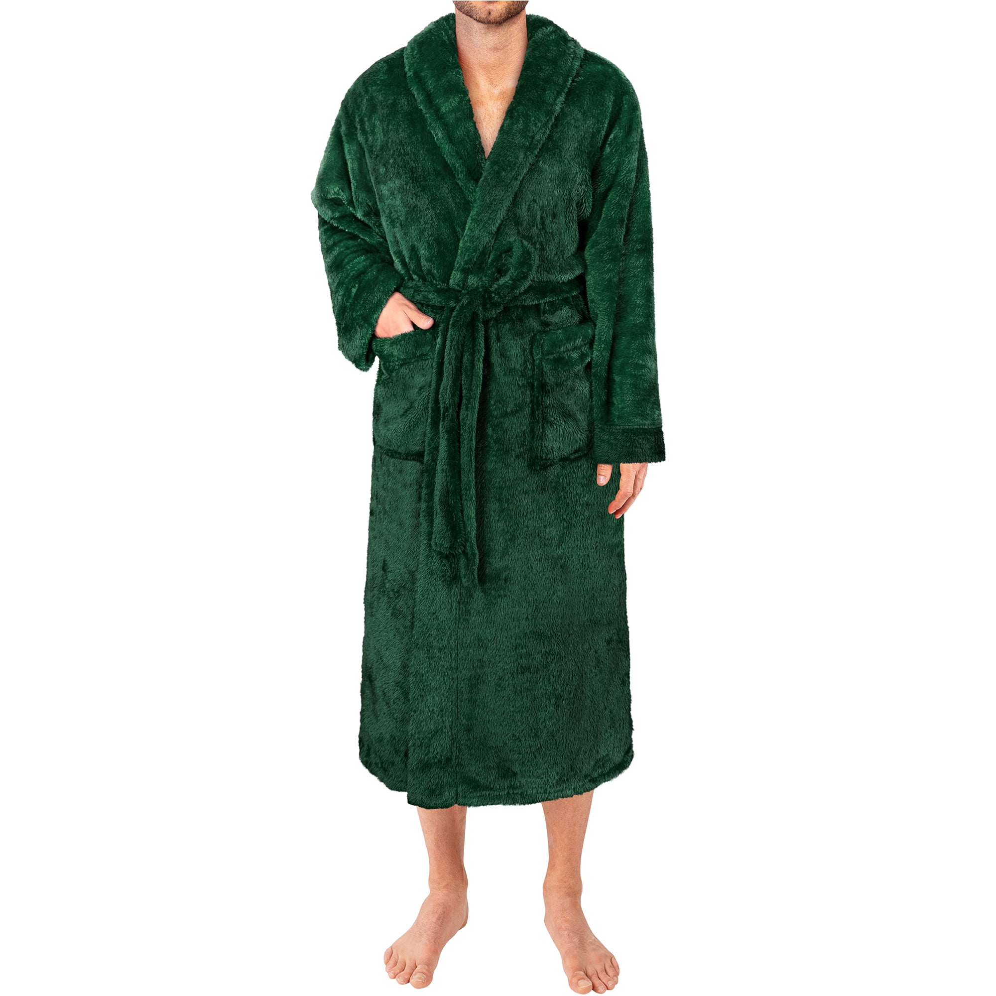 Click here for Pavilia Mens Soft Robe  Plush Fluffy Fleece Bathro... prices