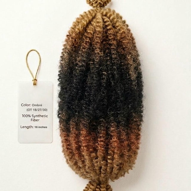 DIPENI, Kinky Marley Braiding Hair Extensions, Synthetic Fiber Bundles ...