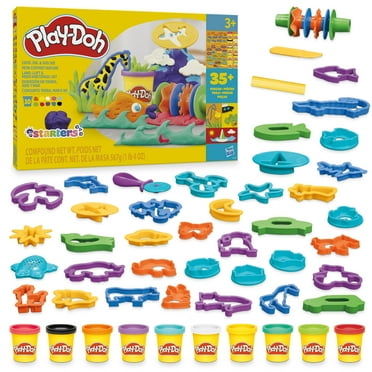 Play-Doh Fun Factory Deluxe Set with Press Feature and Over 30 Pieces ...