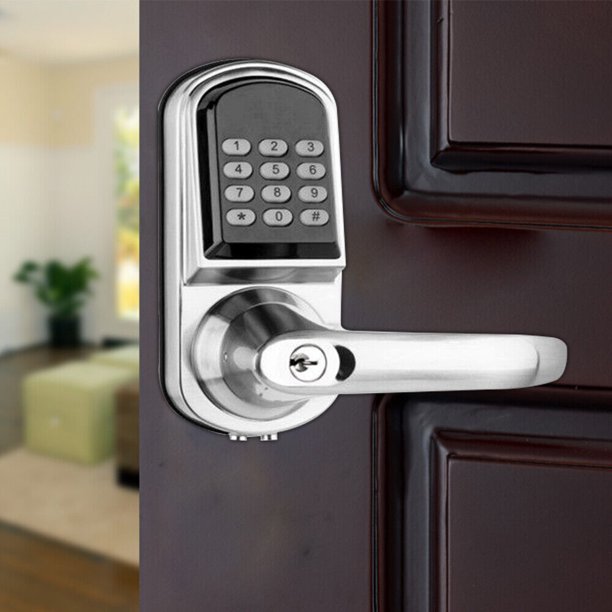Flkoendmall Electronic Smart Digital Door Lock Password Keyless Keypad ...