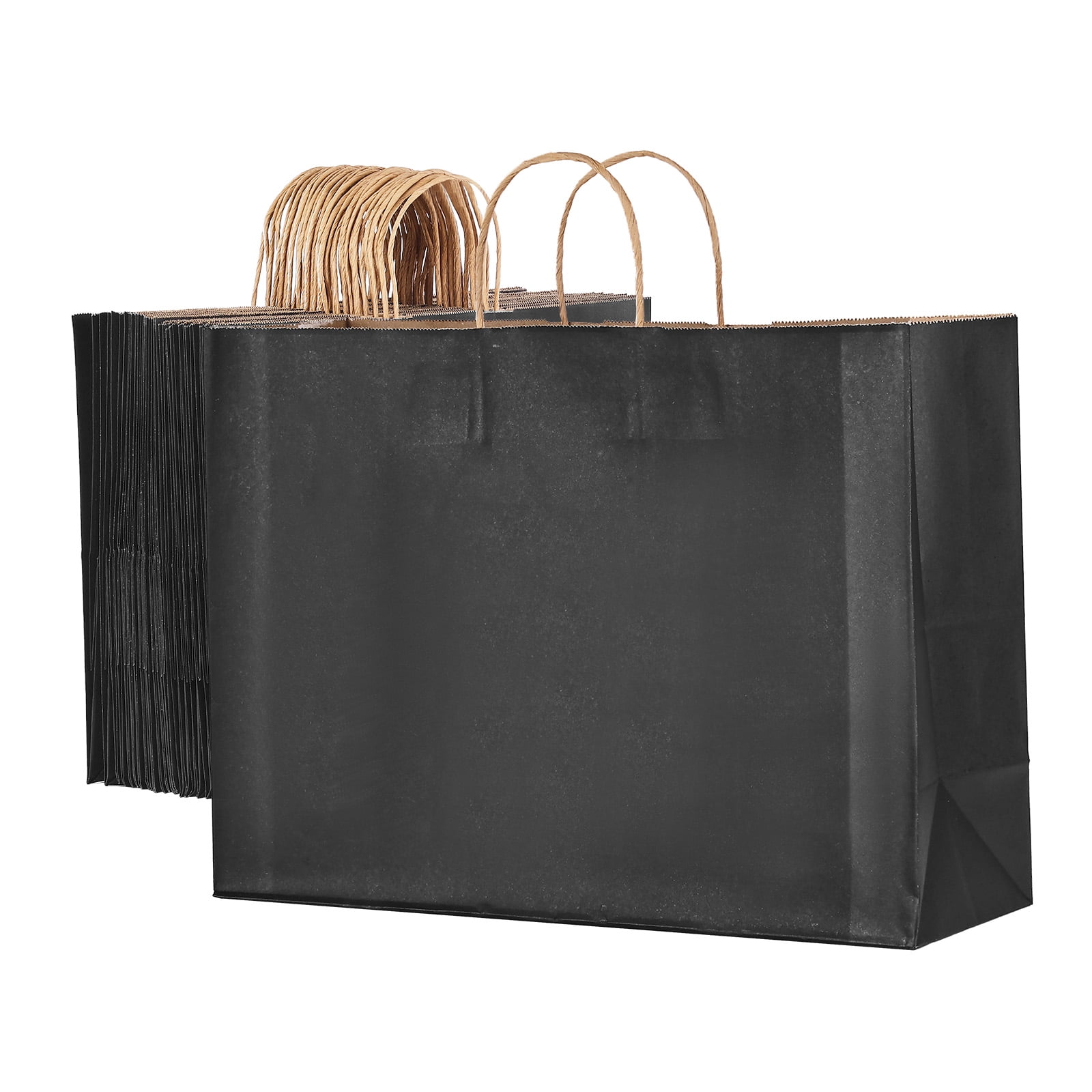 Click here for Kffkff Kraft Paper Bags With Handles  50pcs 16 X 6... prices
