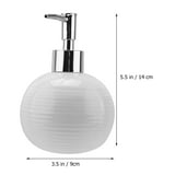 Stri 1Pc Press Bottle Ceramic Lotion Packing Bottles Squeeze Pump ...