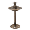 Aaden Outdoor Aluminum and Iron Bird Bath, Shiny Copper - Walmart.com