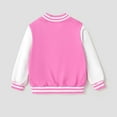 Disney Girls Bomber Jacket Minnie Mouse Daisy Colorblock Varsity ...