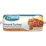FESTIVE Ground Turkey, Frozen, 1 lb Roll - Walmart.com