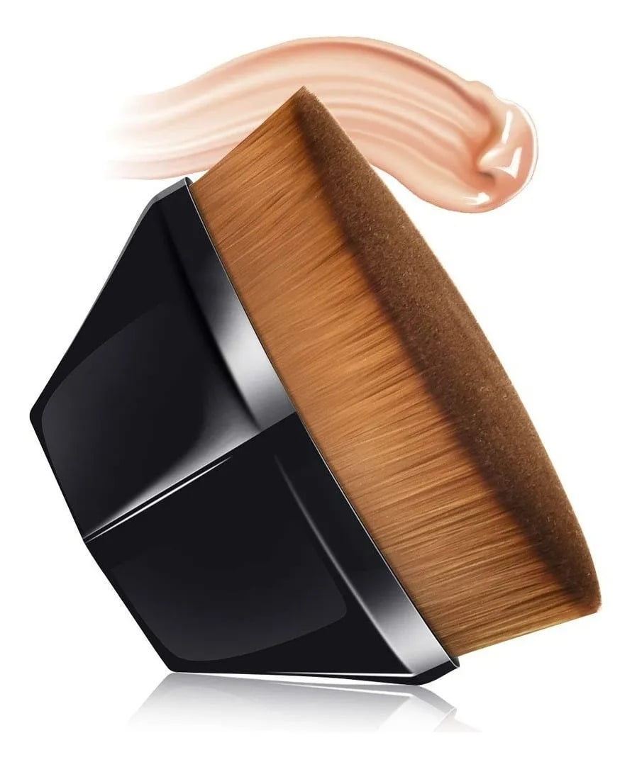 Foundation Makeup Brush, High Density Hexagon Flat Top Kabuki Face ...