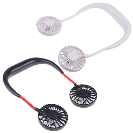 Hands-free Neck Band Hands-free Hanging Usb Rechargeable Dual Fan Mini ...