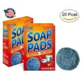 20 Pack Steel Wool Soap Pads - Metal Cleaning Pads Dishes, Pots, Pans ...