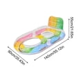 Sparkling Glitter Inflatable Pool Lounger Floating Chair with Backrest ...