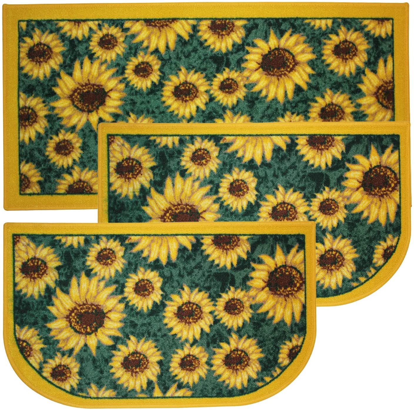 3pc Kitchen Area Rug Floor Mat Carpet Set Home Decorative Food Beverage ...