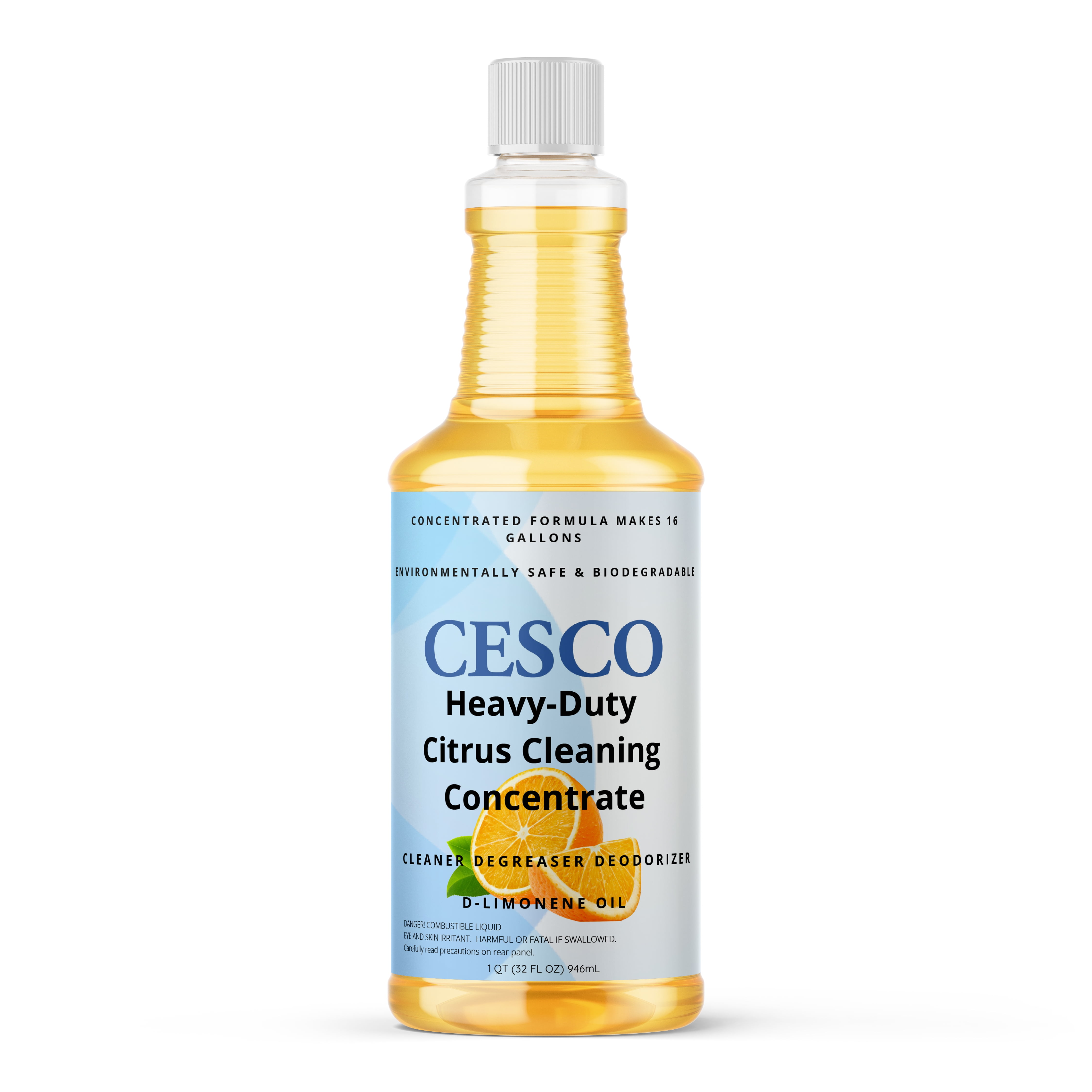 Cesco Solutions Heavy-Duty Citrus Cleaning Concentrate – D-Limonene Oil ...