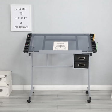 UrbanPro Transitional 60"x37.5" Precision Drafting Table Top in White ...