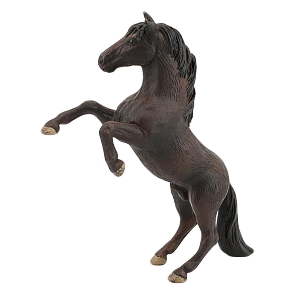 Black Mustang Horse Rearing