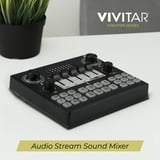 Vivitar Audio Mixer, Multiple Sound Pads & Effects for Vlogging, Black ...